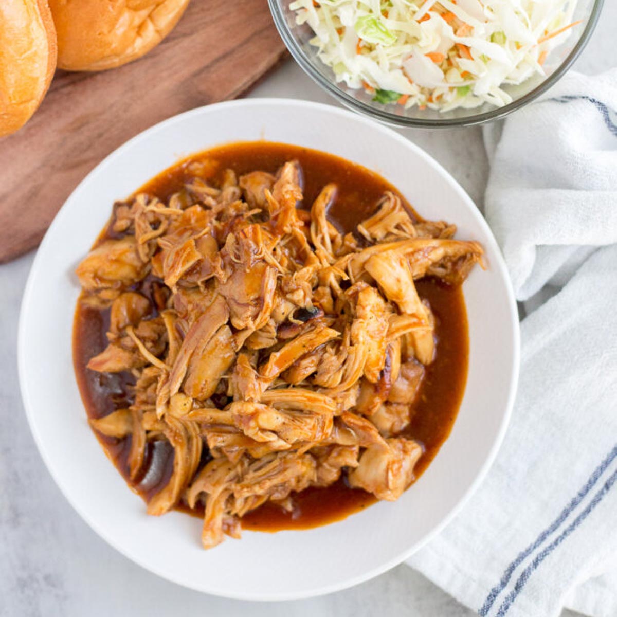 2 Ingredient Instant Pot BBQ Chicken