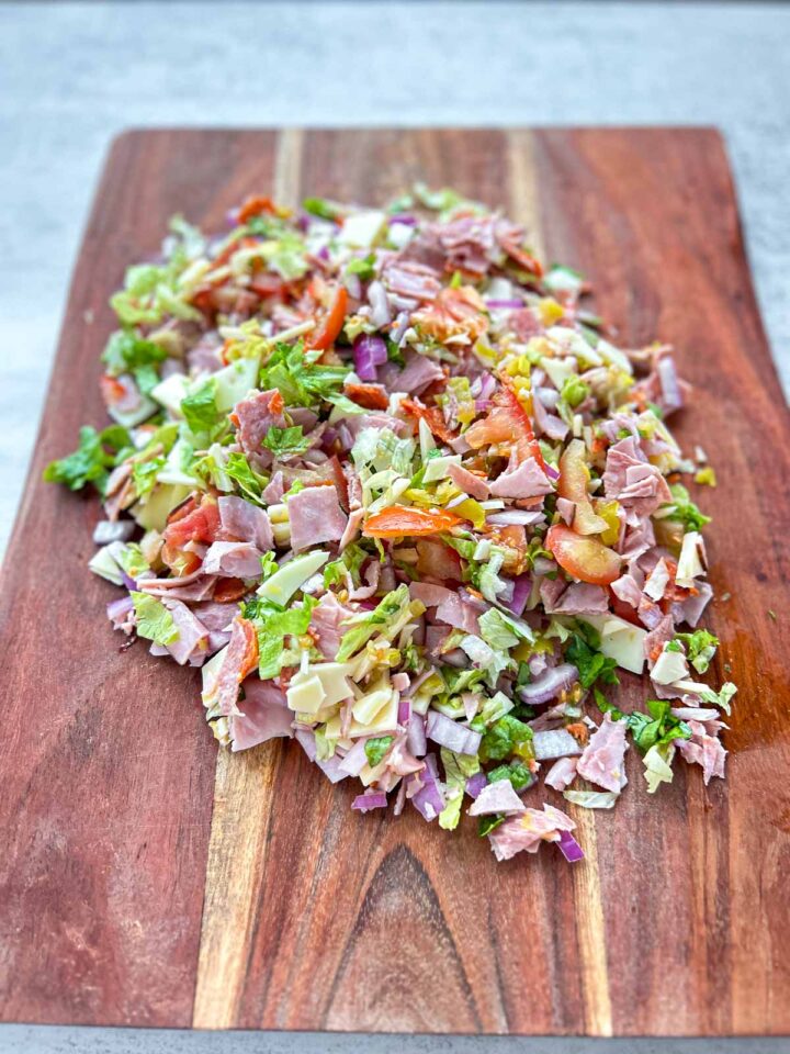 Viral Italian Chopped Salad Sandwich