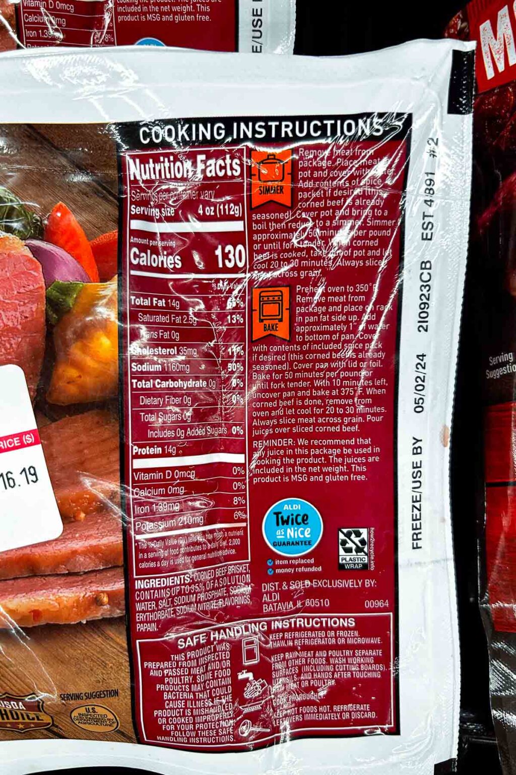 Aldi Corned Beef Brisket